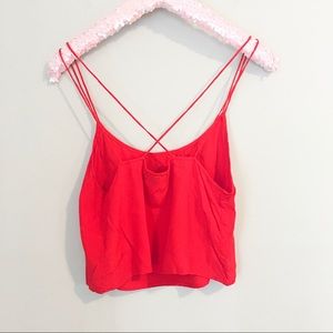 Motel Rocks | Tops | Motel Strappy Red Crop Tank | Poshmark
